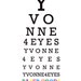 Eye Chart Card.thank You.eye Chart.eye Chart Card.paper Goods.eye Exam ...