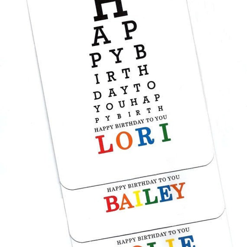 Eye Chart Custom - Etsy