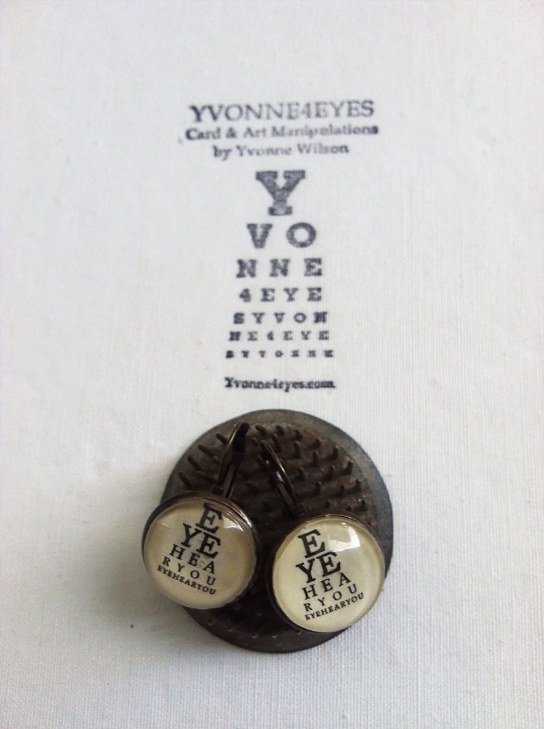 Eye Chart Earrings.eye Hear You Eye Chart.eye Chart Earrings.eye Chart ...