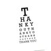 Eye Chart Card.thank You.eye Chart.eye Chart Card.paper Goods.eye Exam ...