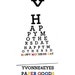 Eye Chart Card.thank You.eye Chart.eye Chart Card.paper Goods.eye Exam ...
