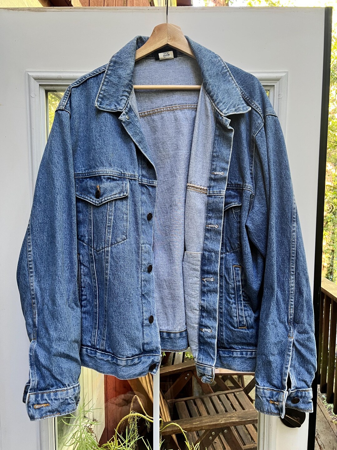 Vintage Union Line Denim Trucker Jacket - XL - Etsy
