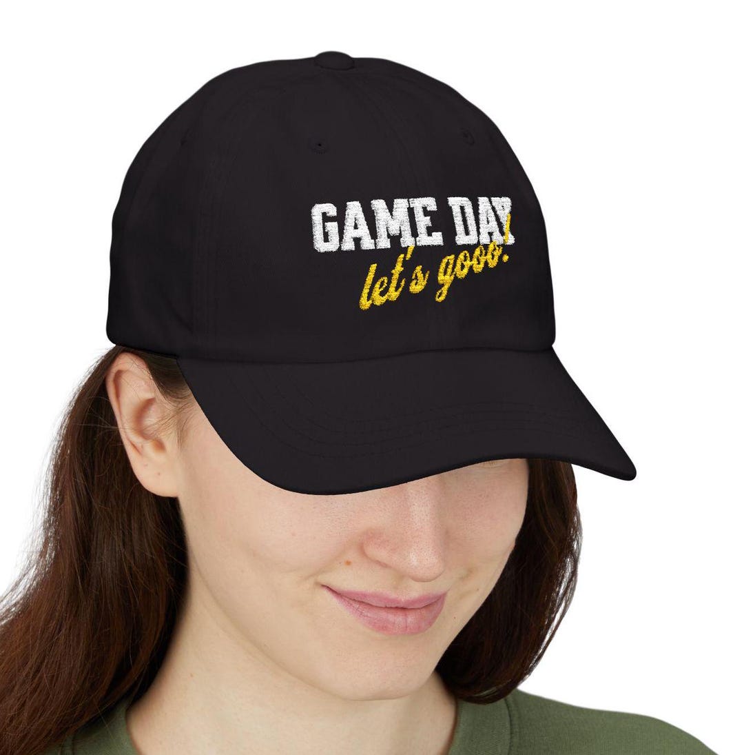 Embroidered Game Day Hat, Game Day Baseball Cap, Soccer Mom Hat ...