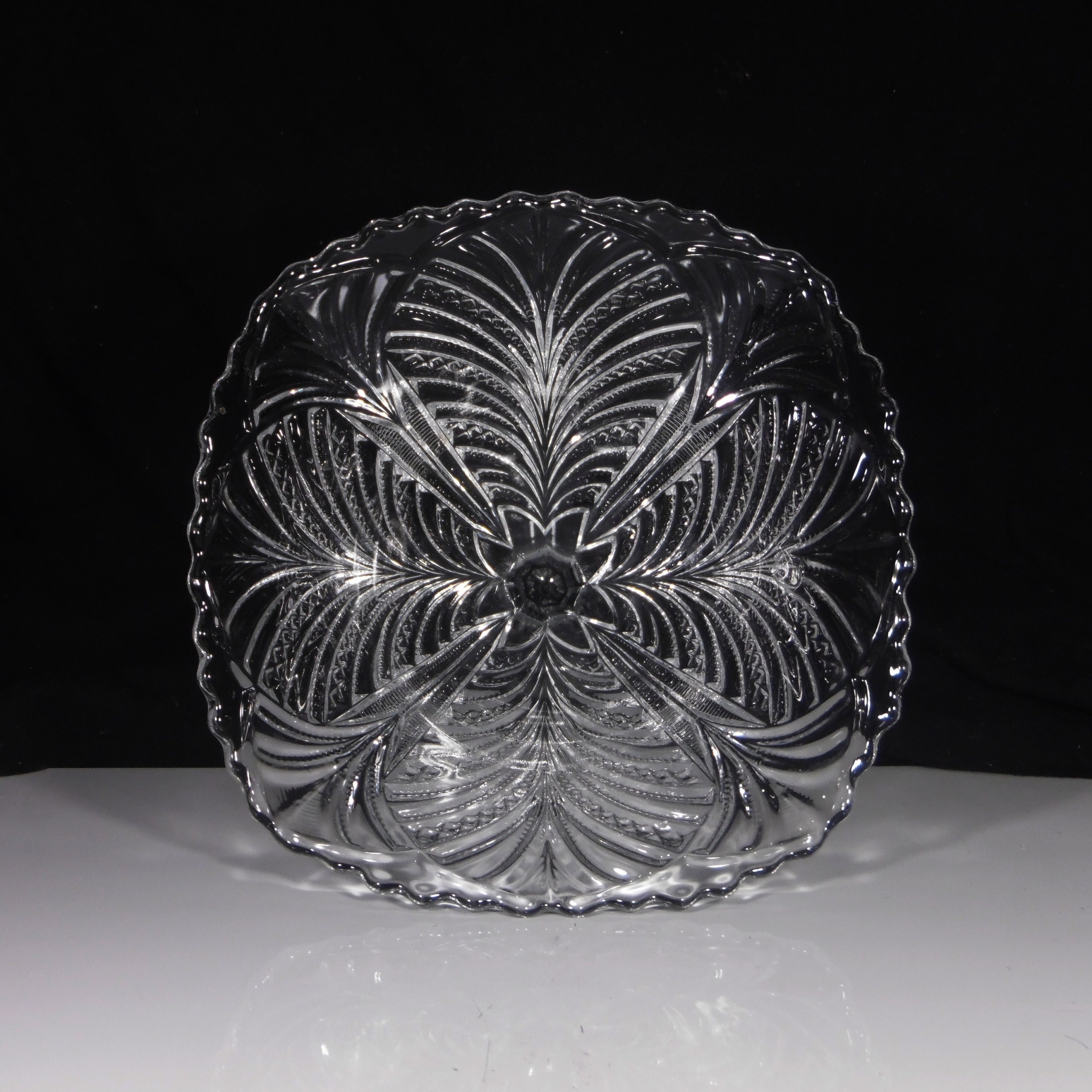 Early American Pressed Glass Compote, Bryce, Higbee And Company; Bonair ...