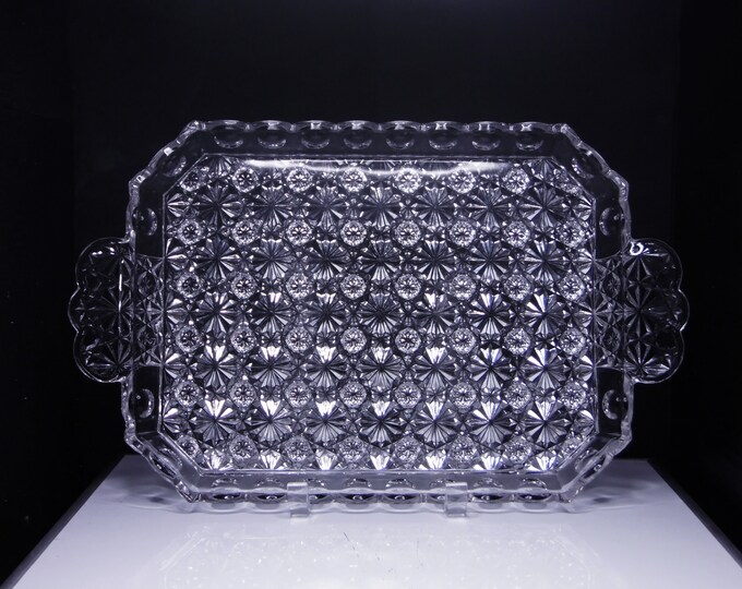 Early American Pressed Glass Water Tray, Adams and Company Adams 86 OMN ...