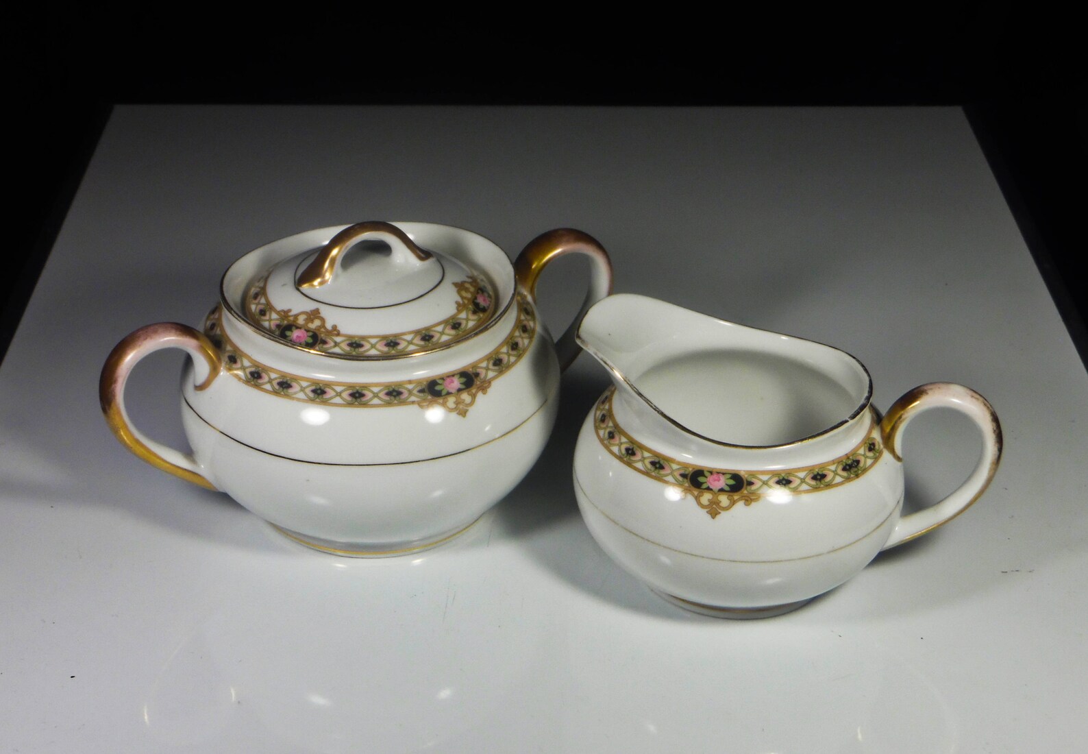 Porcelain Sugar and Creamer Noritake Morimura Brothers | Etsy