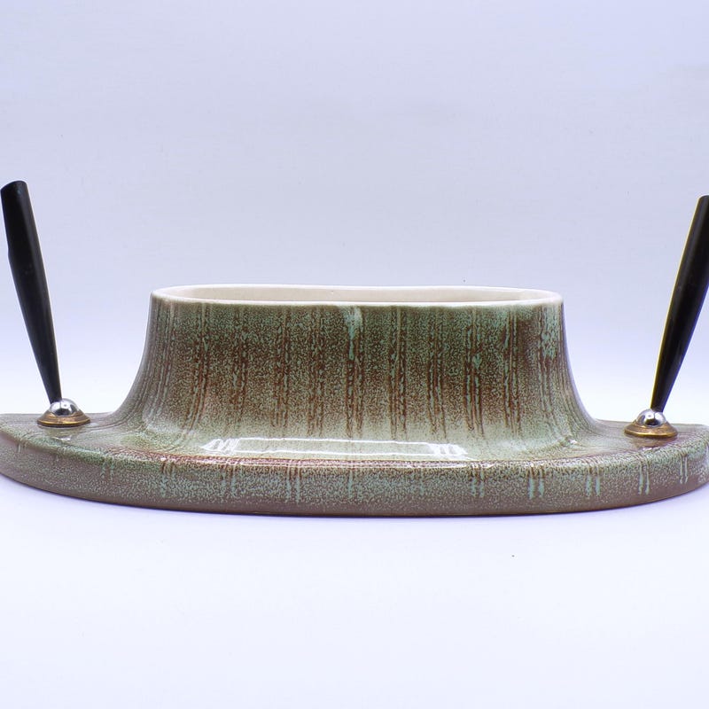 Green Pottery Pen Holder - Etsy