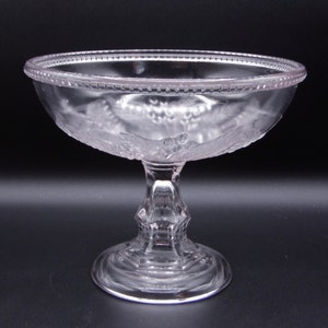 Early American Pressed Glass Compote, Mckee and Brothers, Berry (OMN ...