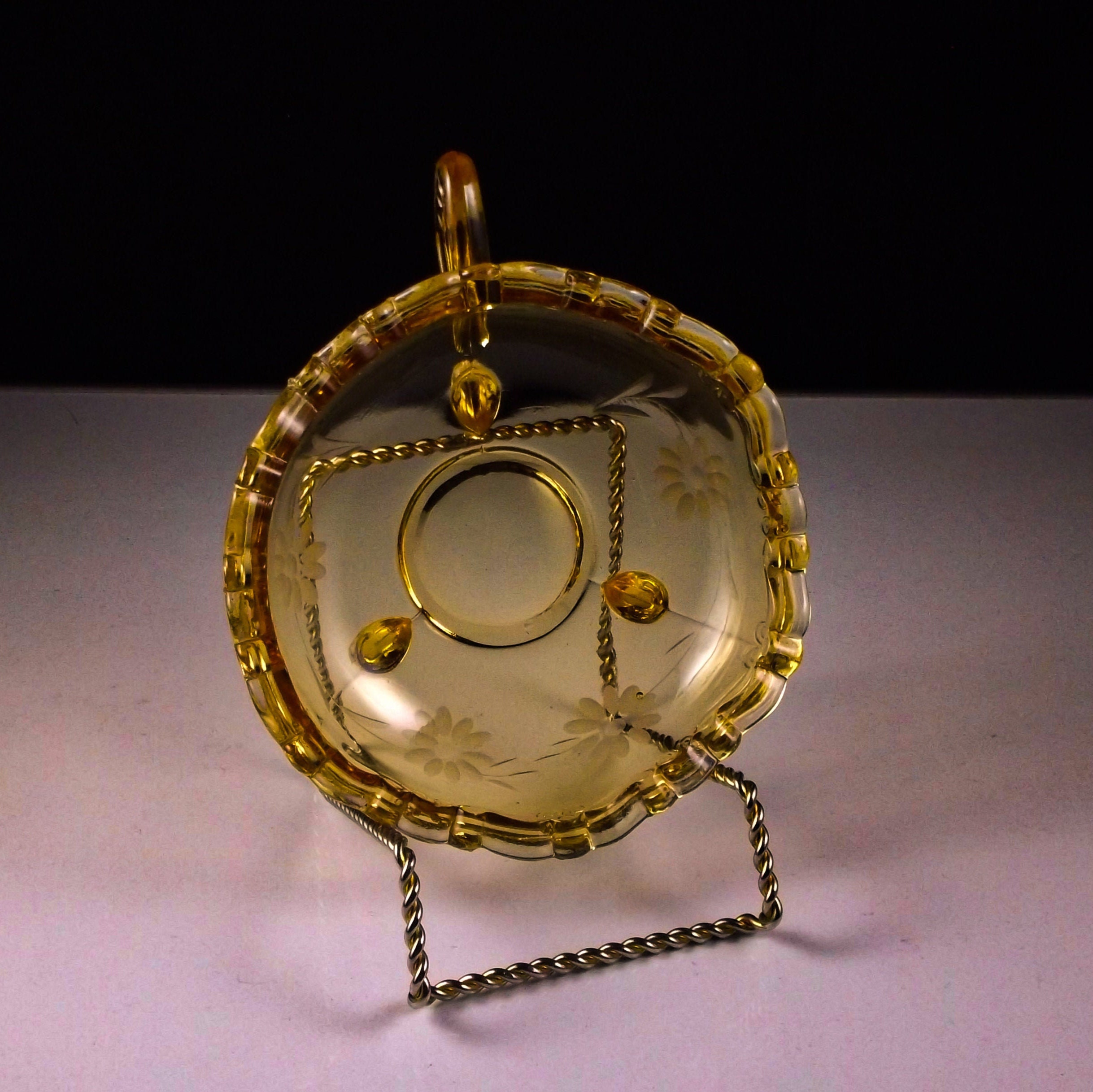 Vintage European Glass Master Berry Bowl w/3 Individual Bowls Fenne ...