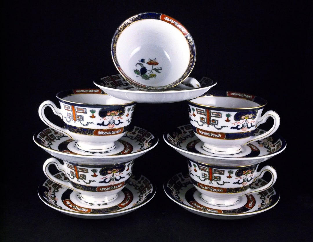 Pottery Cup and Saucer Ironstone Ware Occupied Japan Imari - Etsy