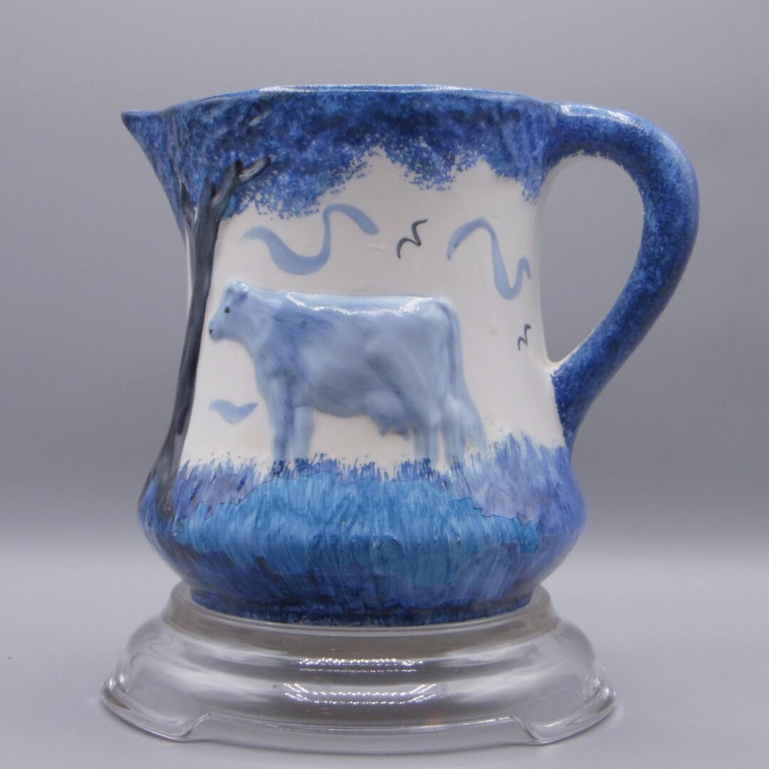 Vintage Pottery Milk Pitcher, Cash Family Pottery, Erwin TN, Cow Mold ...