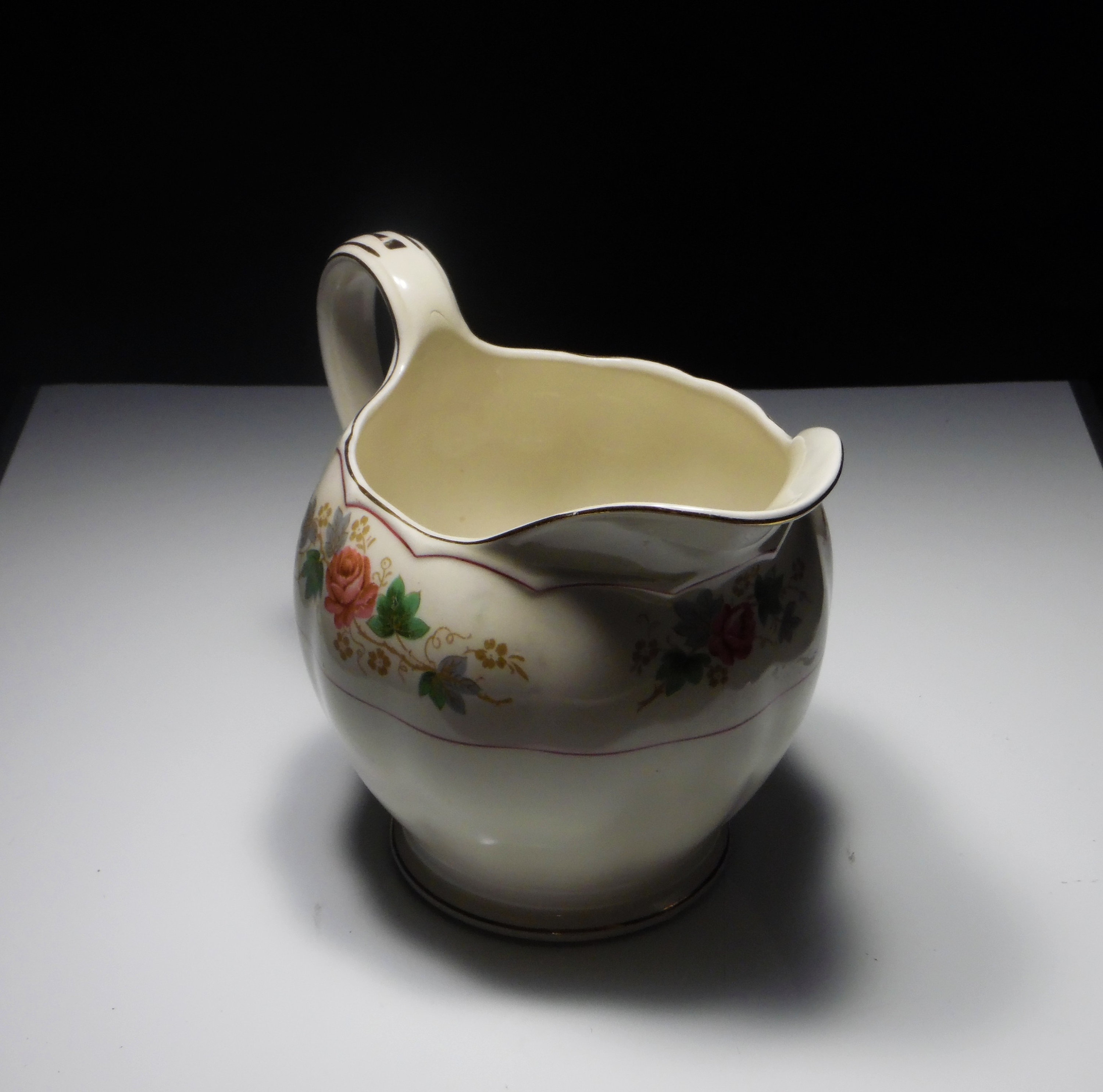 Pottery Milk Jug, W H Grindley & Company, Ltd, Creampetal Line, Swansea ...