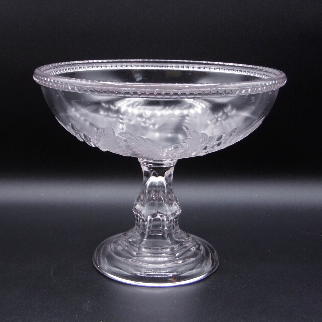 Early American Pressed Glass Compote, Mckee and Brothers, Berry (OMN ...