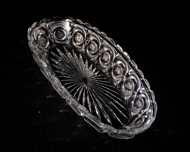 Early American Pressed Glass Celery Dish Bryce Higbee and - Etsy