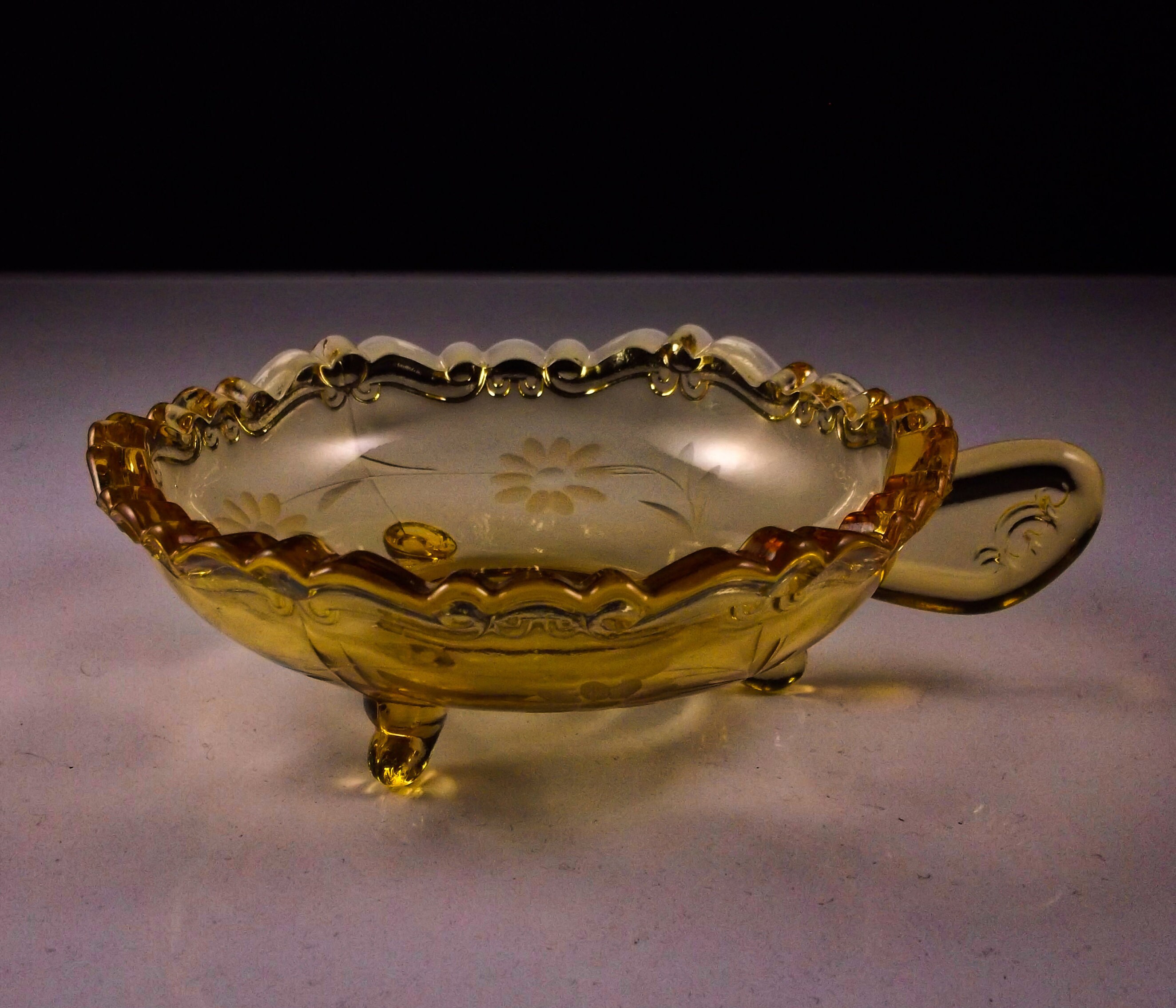 Vintage European Glass Master Berry Bowl w/3 Individual Bowls Fenne ...