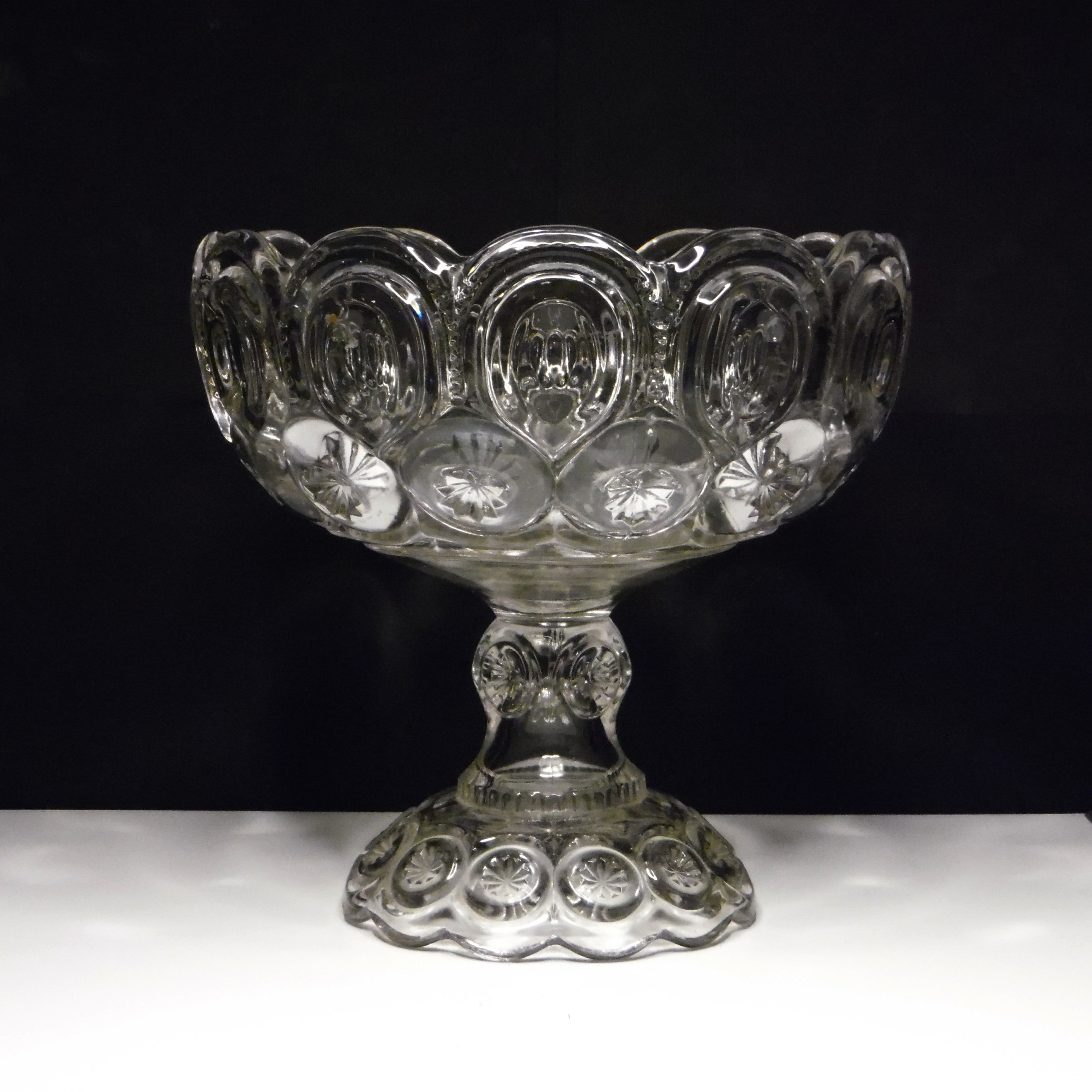 Early American Pressed Glass Compote, Adams And Company, Palace (OMN ...