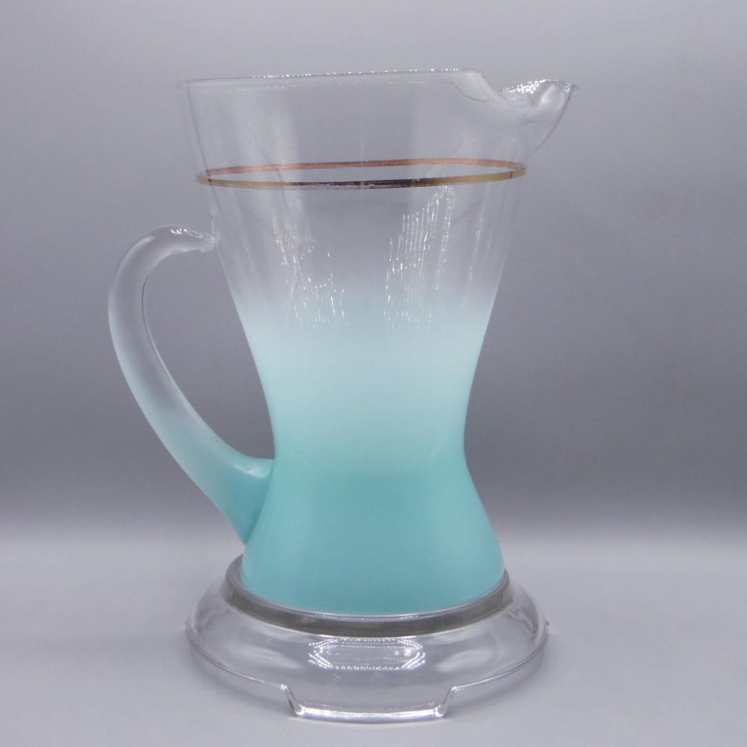 Vintage/mcm Glass Pitcher, West Virginia Glass Specialty, Blendo ...