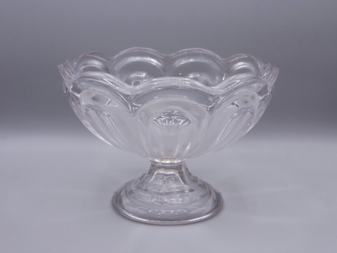 Flint Glass Compote, Multiple Makers, Loop (aka) Aka Barrel Loop ...