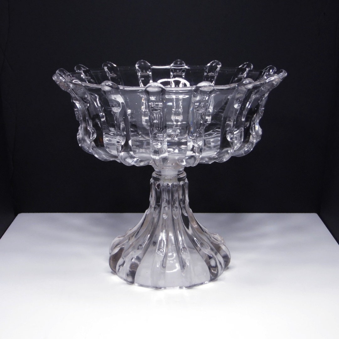 Early American Pressed Glass Compote, Open, United States Glass Comp ...