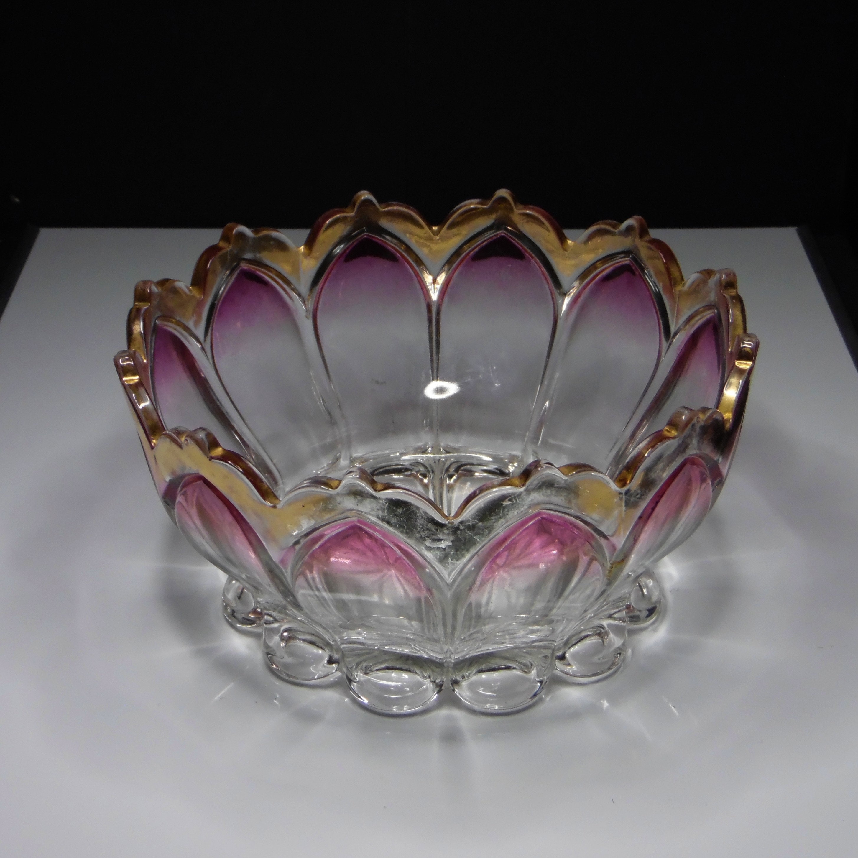 Early American Pressed Glass Master Berry Bowl, United States Glass ...