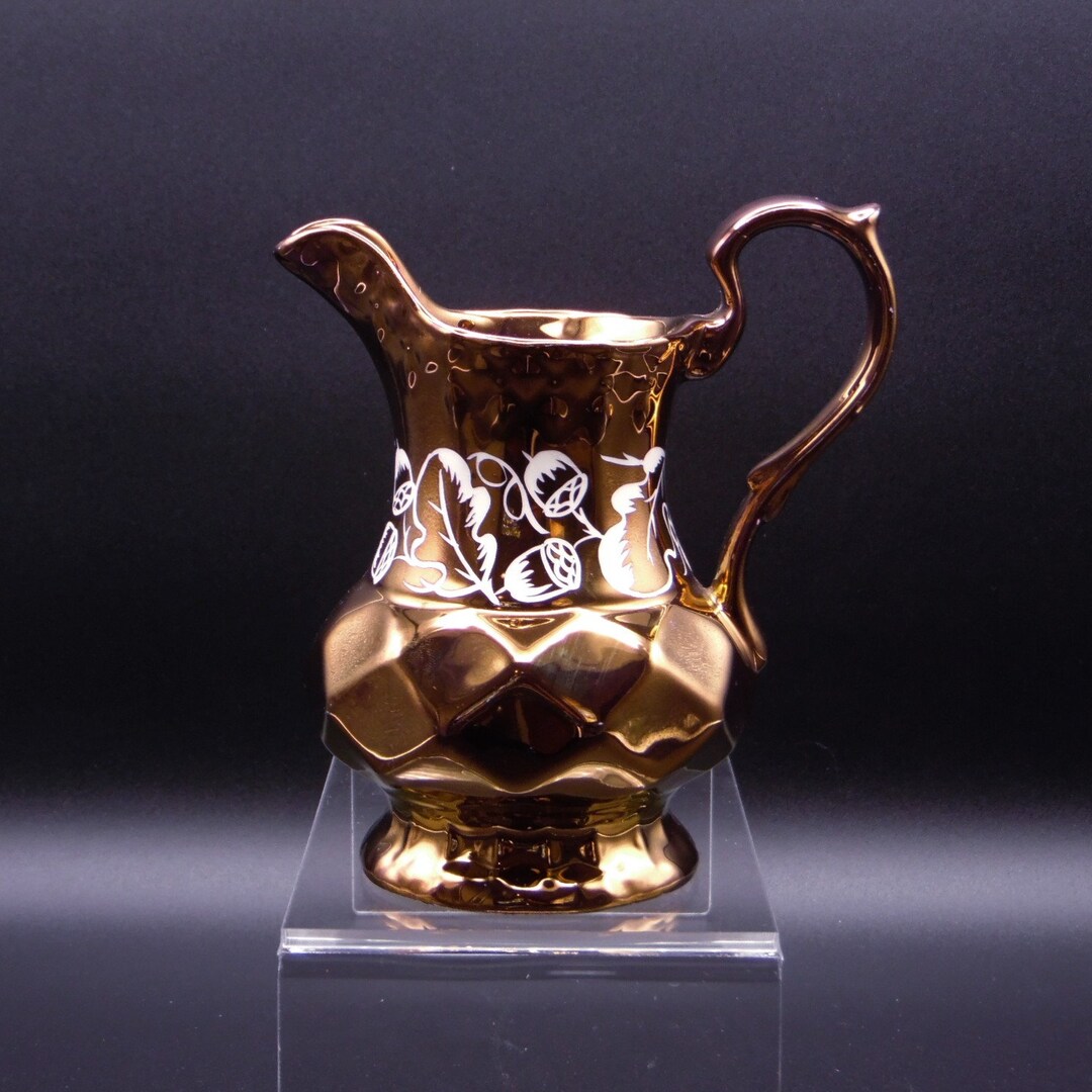 Pottery Creamer, Wade, England george Wade & Sons, Ltd Copper Luster, C ...