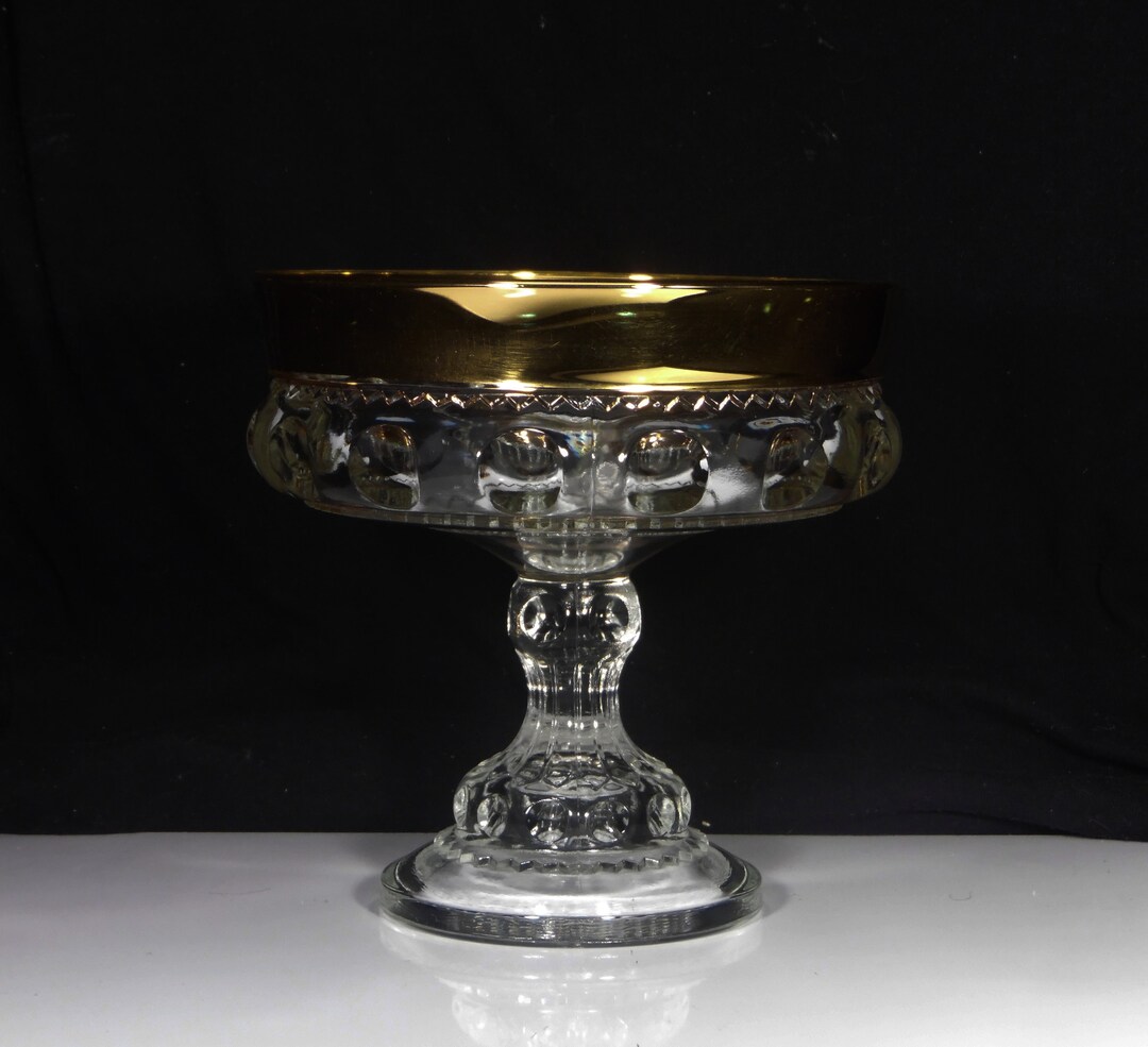 Vintage Glass Compote, United States Glass Company/tiffin Glass Company ...