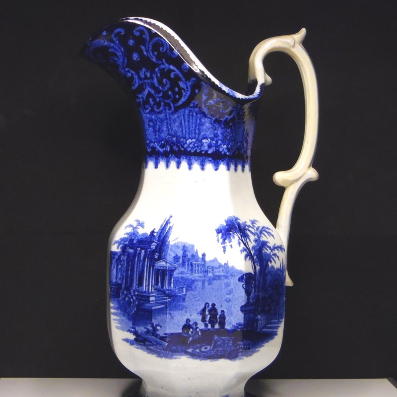 Flow Blue Pitcher - Etsy