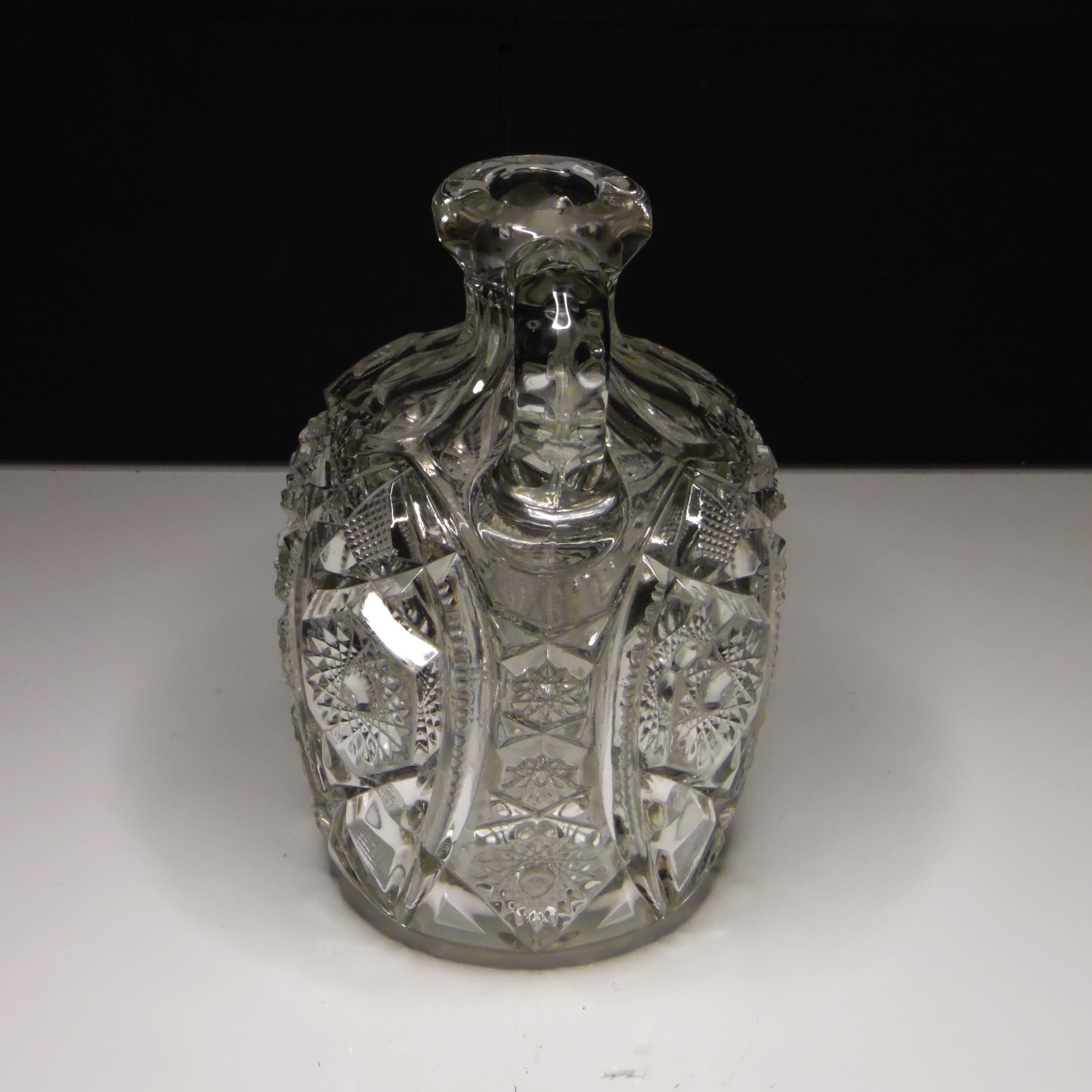 Early American Pressed Glass Whiskey Decanter, Cambridge Glass Company ...