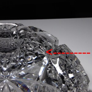 American Brilliant Period Cut Glass Bowl, Libbey Glass Company, Colonna ...