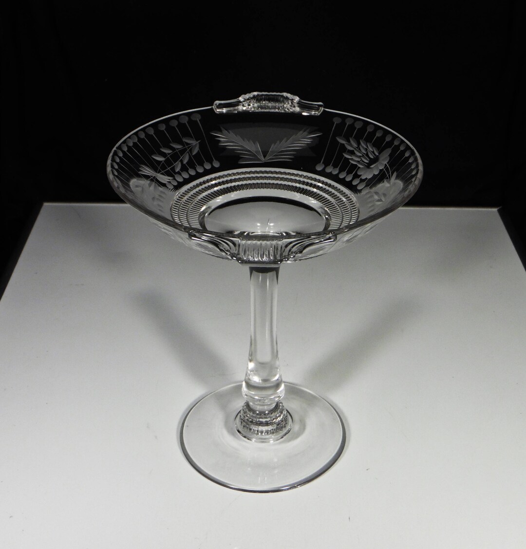 Elegant Era Glass Compote Duncan and Miller Glass Company Terrace' Stem ...