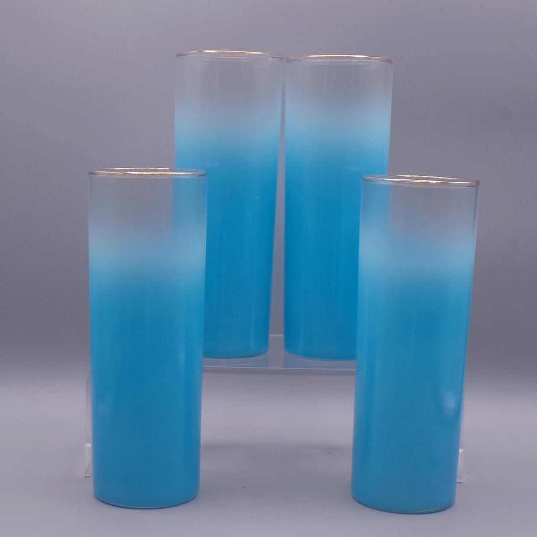 Vintage Mid-century Modern Glass Tom Collins Glass, West Virginia Glass ...