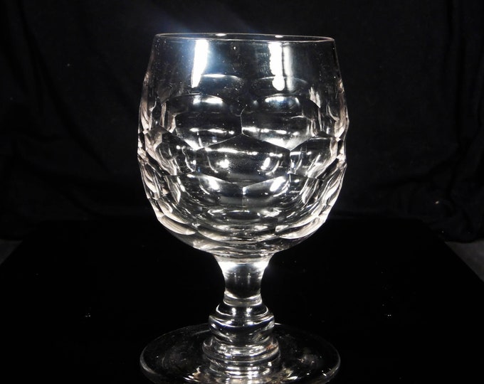 Early American Pressed Glass Water Goblet, Various Makers, 4 Row ...
