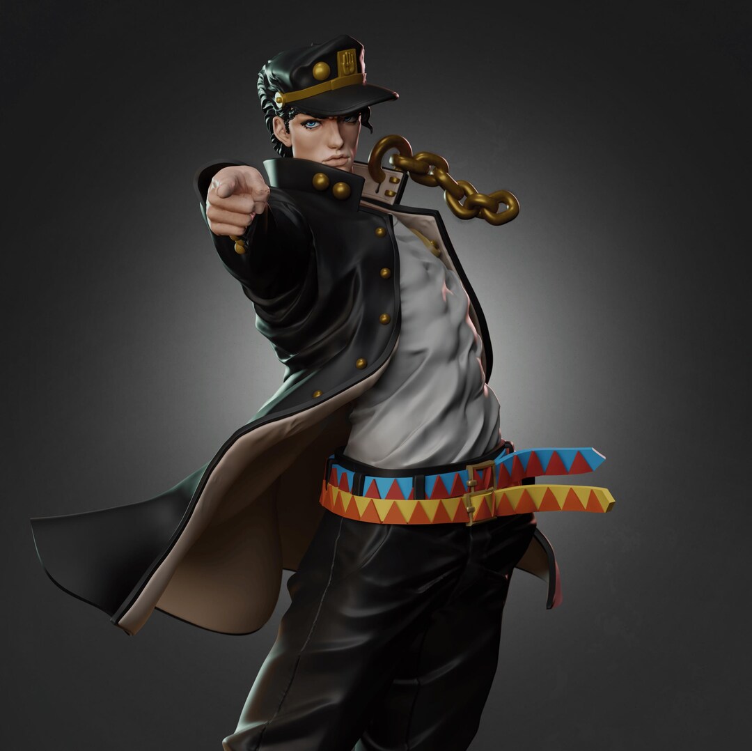 Jotaro Kujo STL | Jojo’s Bizarre Adventure 3D Printable Model | Anime ...