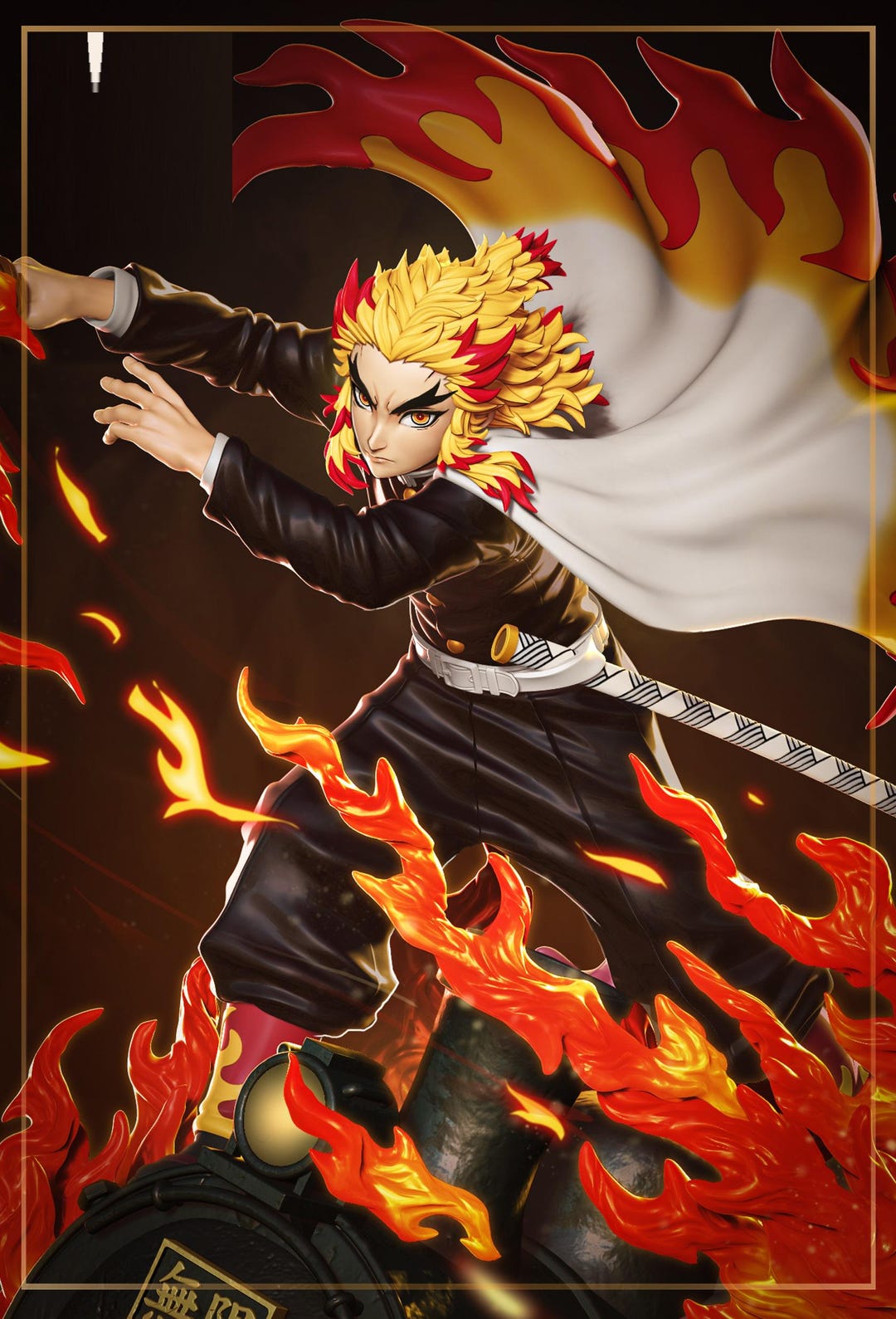 Rengoku Kyojuro STL | Demon Slayer 3D Printable Model | Flame Hashira ...