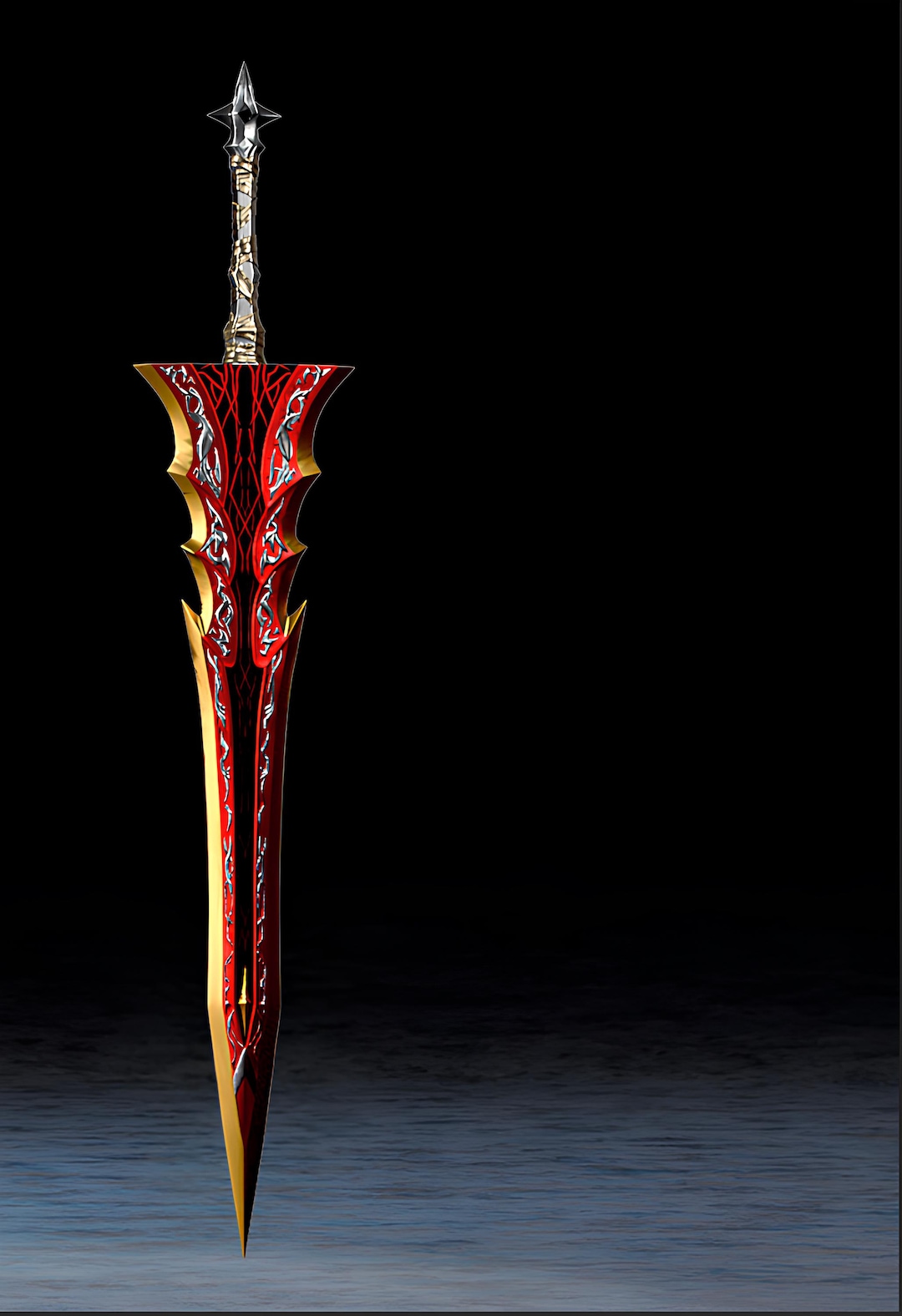 Igris Sword STL | Solo Leveling Inspired 3D Printable Cosplay Weapon ...