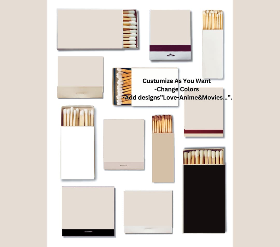Matchbook Poster Template | Blank Matchbook Digital Download | Custom ...
