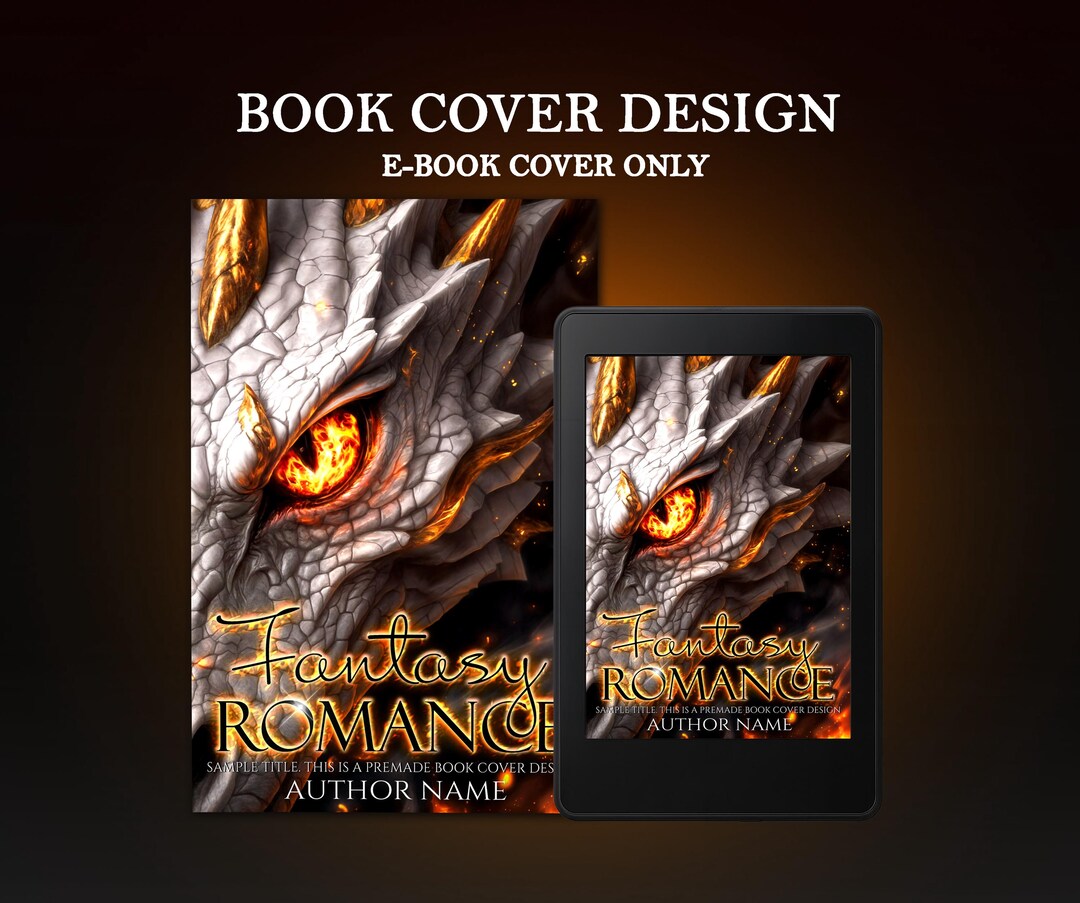 Premade Dragon Book Cover Design, Historical Fantasy Romance Epic ...