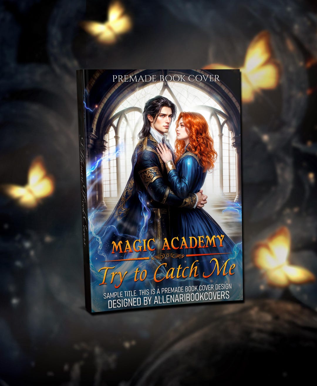 Romantasy Book Cover, Fantasy Romance Premade, Magical Royalty Design ...