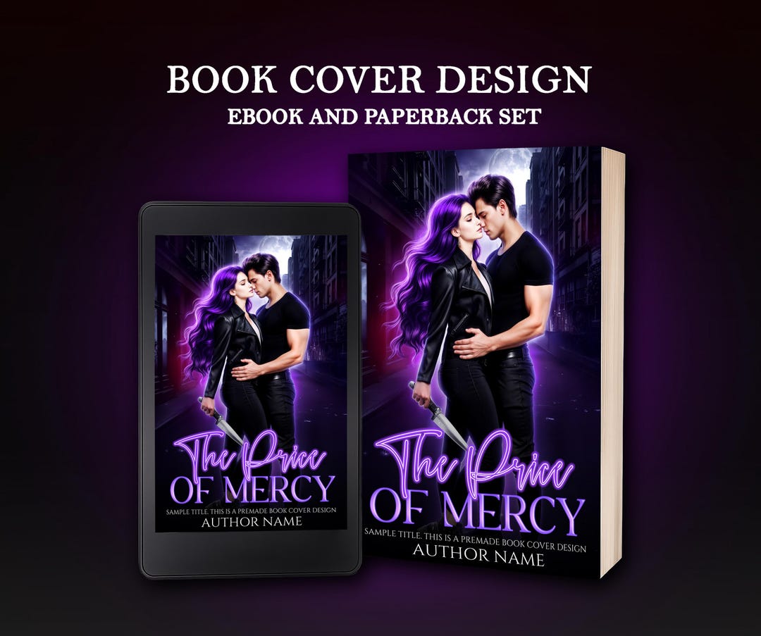 Premade Dark Romantasy Book Cover, Enemies to Lovers (digital E-book ...