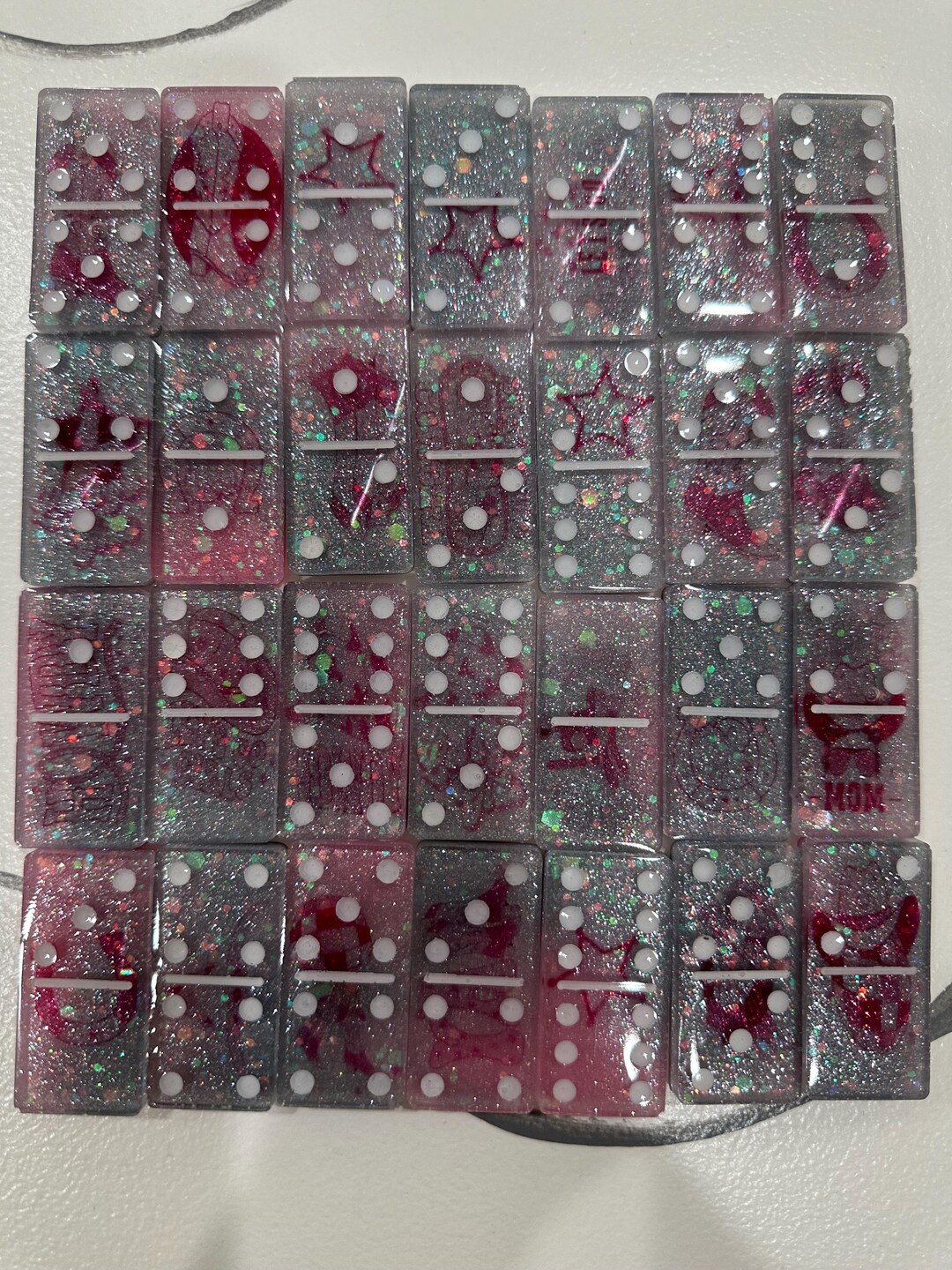 Handcrafted Resin Domino Set – Personalized Game Night - Etsy