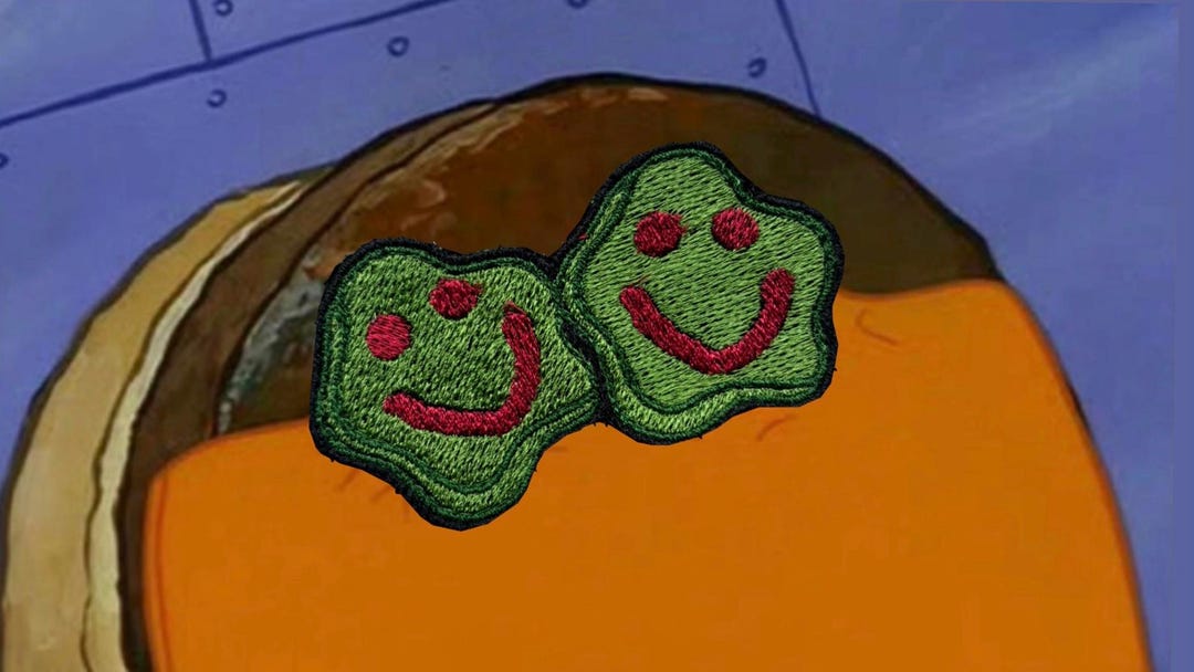 Spongebob Pickles - Iron on Patch - Etsy