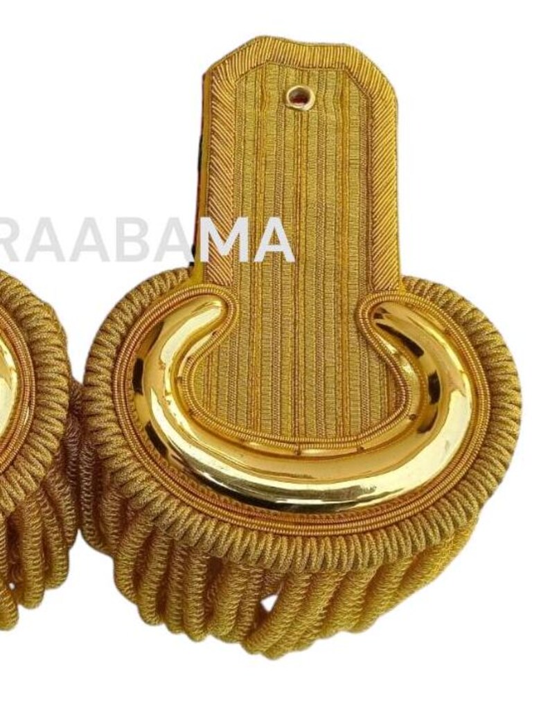 Gold Bullion Fringe Epaulette Shoulder Board New Military Hand ...
