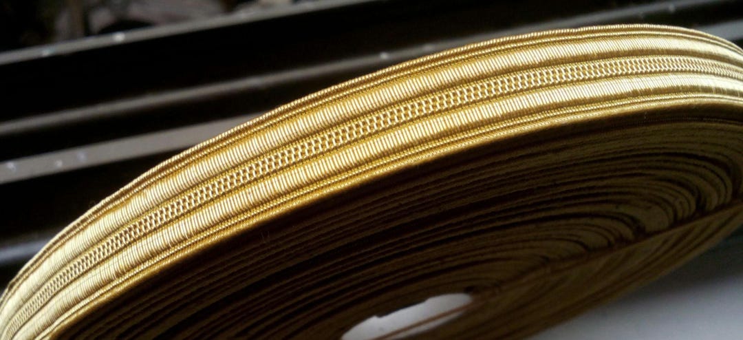 75 Meters 12mm Gold Metal Wire Braid Lace Military Navy Trim Cloth ...