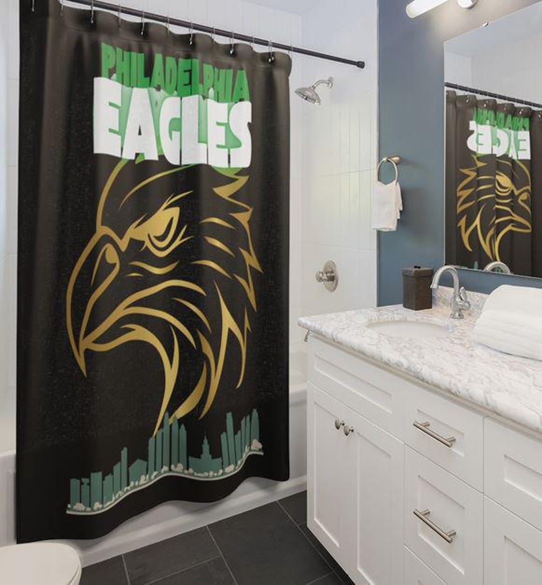 Philadelphia Eagles Shower Curtain - Etsy