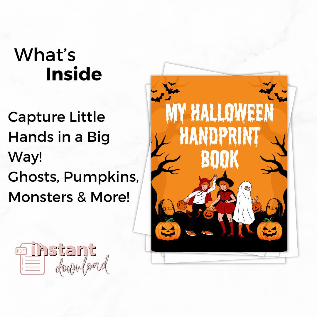 Halloween Handprint Book – Printable Craft for Kids | 20 Pages of ...