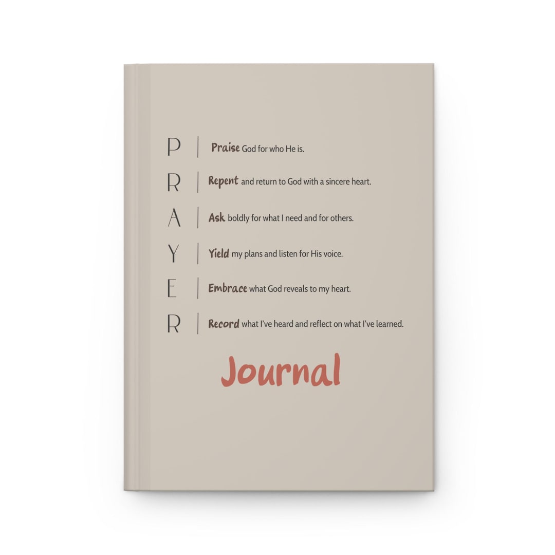 PRAYER Acronym Journal: Christian Devotional Notebook - Etsy