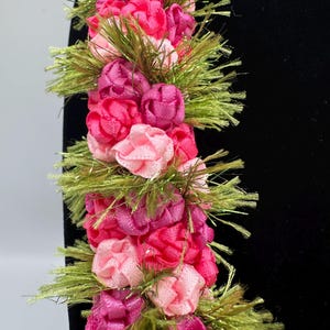Hawaiian Pink Plumeria Flower Triple Rosette Ribbon Lei - Etsy