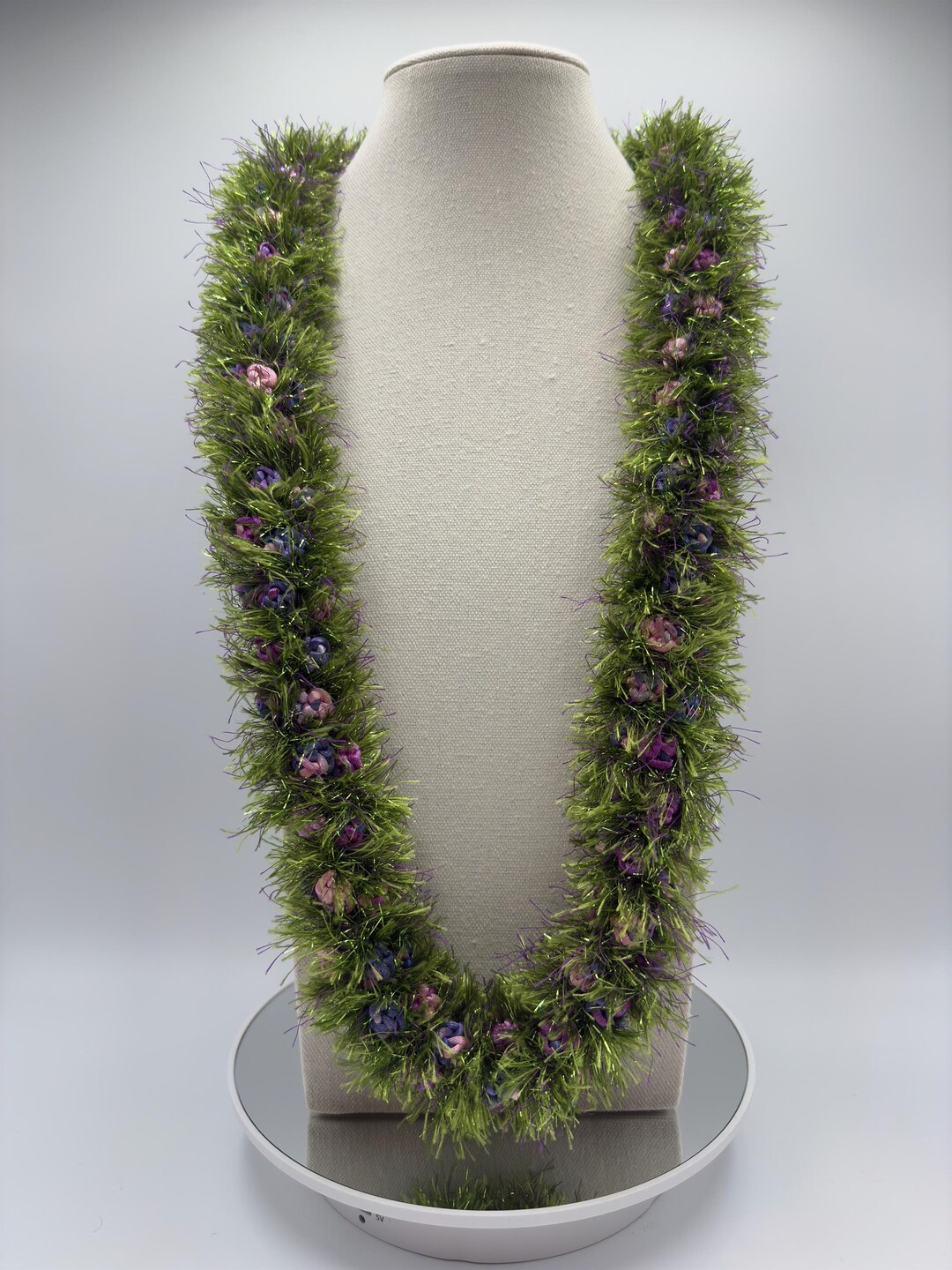 Blue Ginger Hawaiian Rosette Lei With Shimmer Glow Lash - Etsy