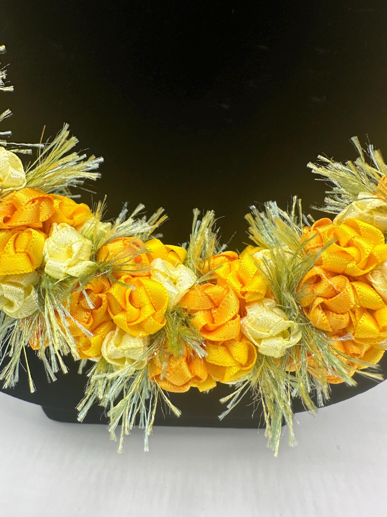 Hawaiian Pineapple Triple Rosette Ribbon Lei - Etsy