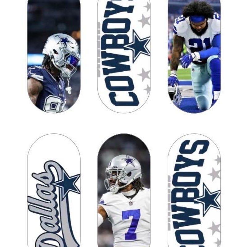 Dallas Cowboys Nail Decals - Etsy
